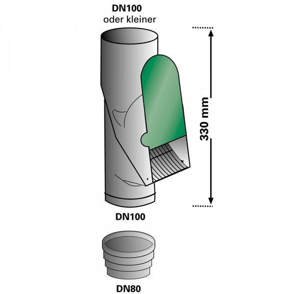 Laubabscheider Fallrohrfilter grau | Regentonnenzubehör | Mein Traumgarten
